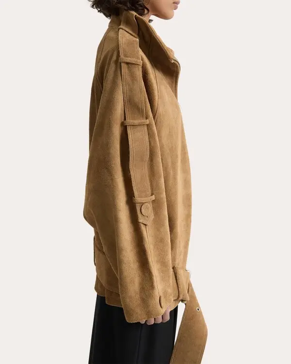 JOAEN Sara Oversized Suede Jacket