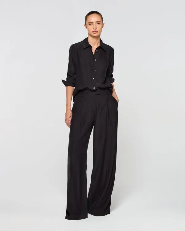 Serena Bute Silk Serena Trouser - Black