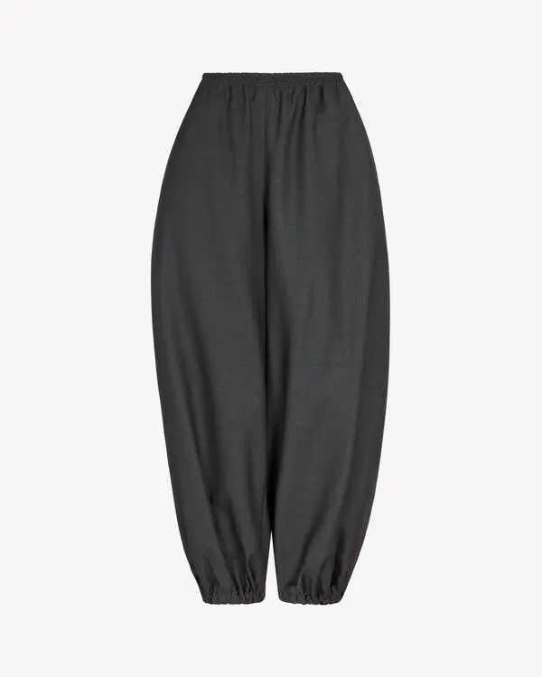 Serena Bute Wool Balloon Trouser - Grey