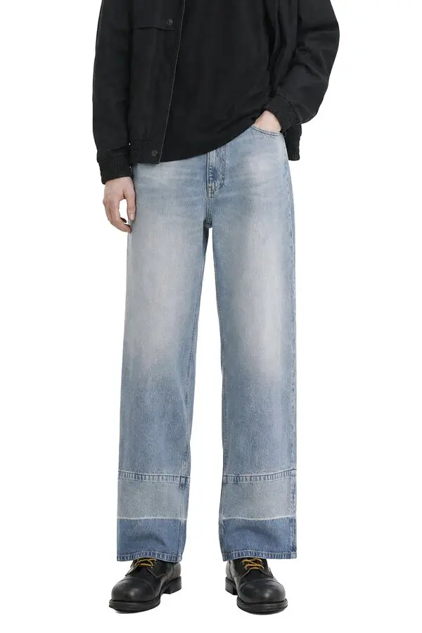 MAISON MARGIELA Wide-leg Faded Denim Jeans