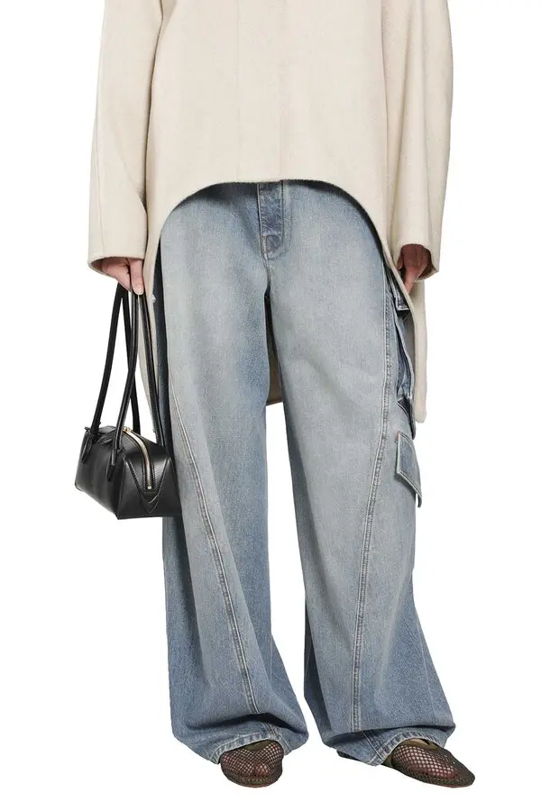 Alaïa Denim Cargo Pants