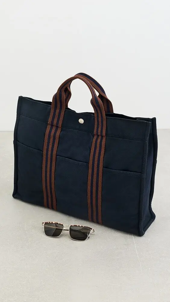 Shopbop Hermes Fourre Tout Canvas Handbag Mm