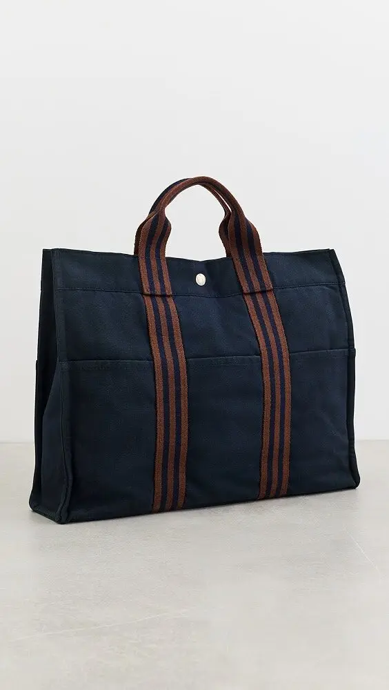 Shopbop Hermes Fourre Tout Canvas Handbag Mm