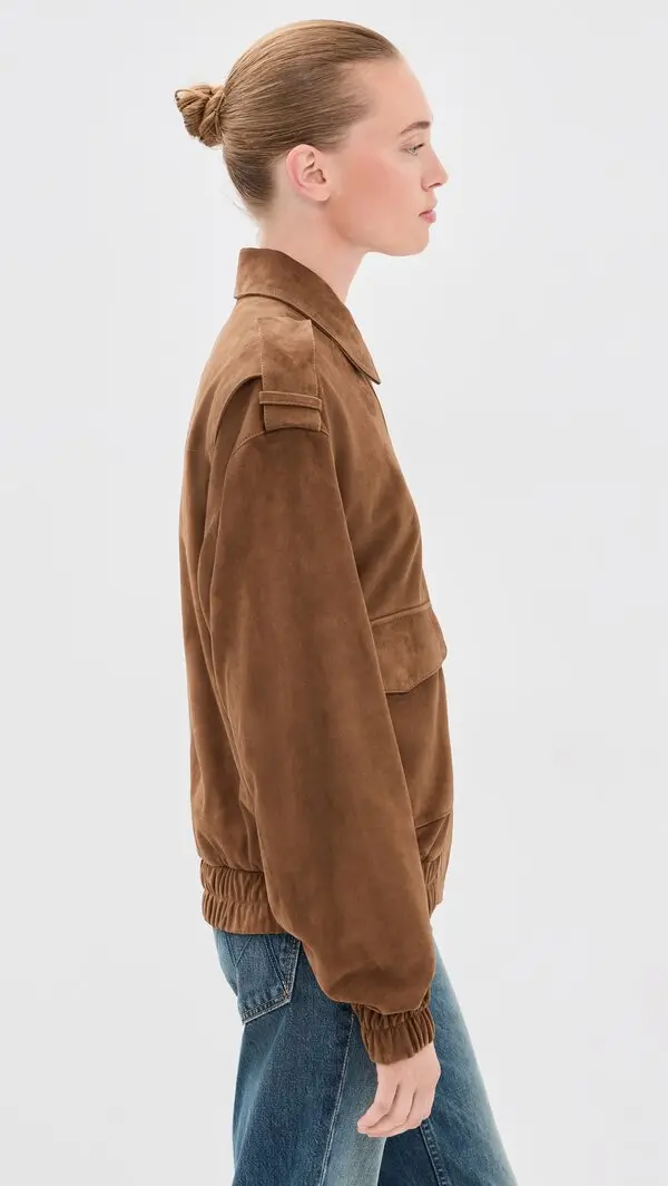 ARMA Halti Lamb Suede Jacket - Saddle