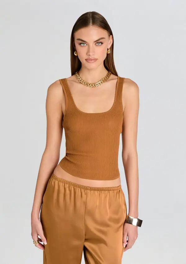 SEROYA Alberta Knit Tank - Dune