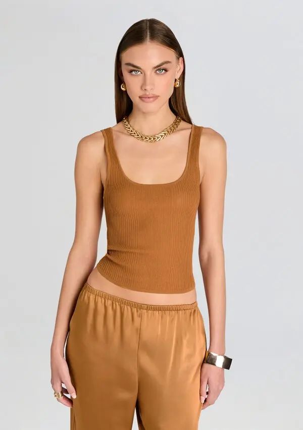 SEROYA Alberta Knit Tank - Dune