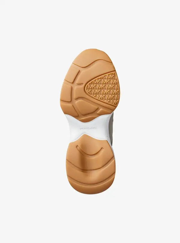 Michael Kors Kaia Mixed-media Trainer