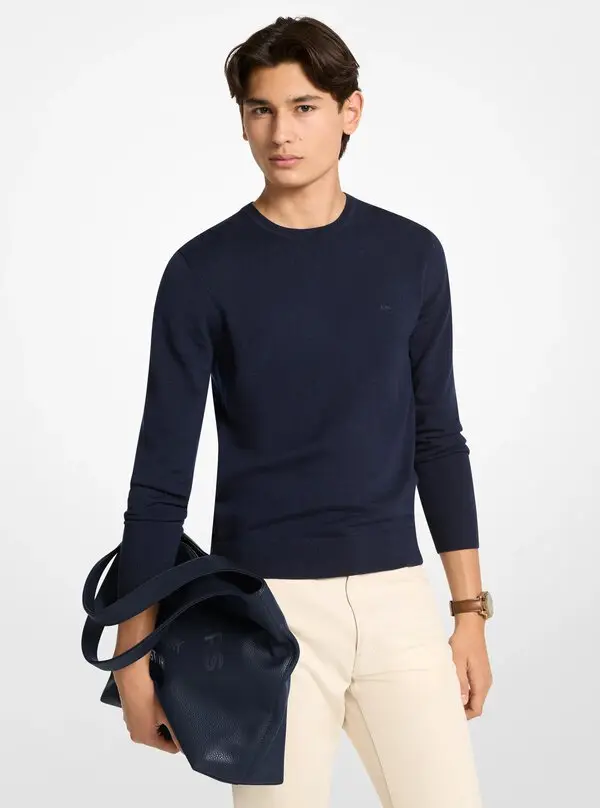 Michael Kors Cooper Small Logo Embossed Tote Bag