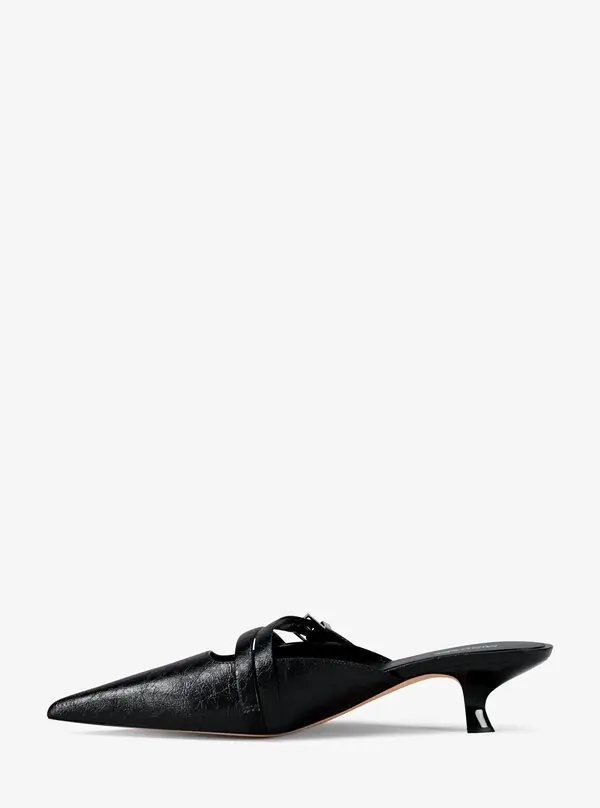 Michael Kors Yvette Crackled Kitten Mule