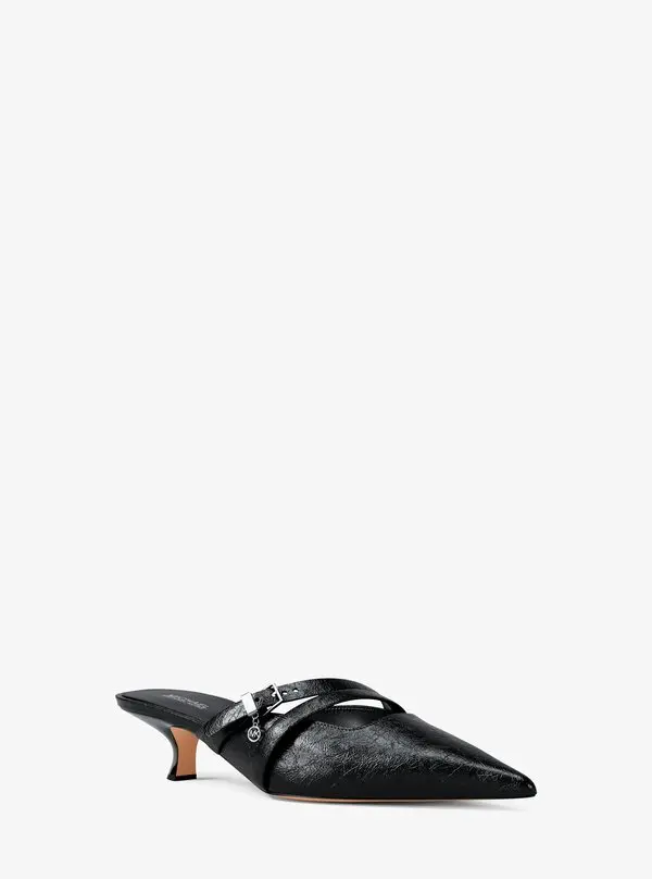 Michael Kors Yvette Crackled Kitten Mule