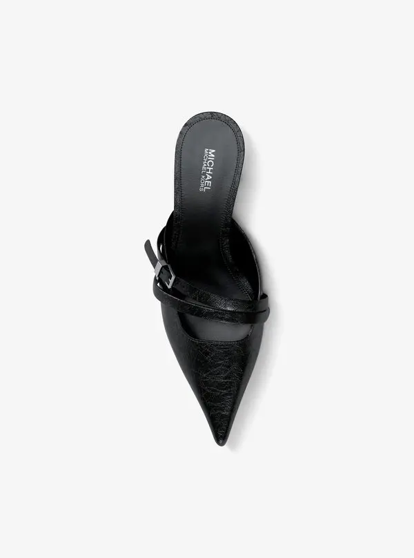 Michael Kors Yvette Crackled Kitten Mule
