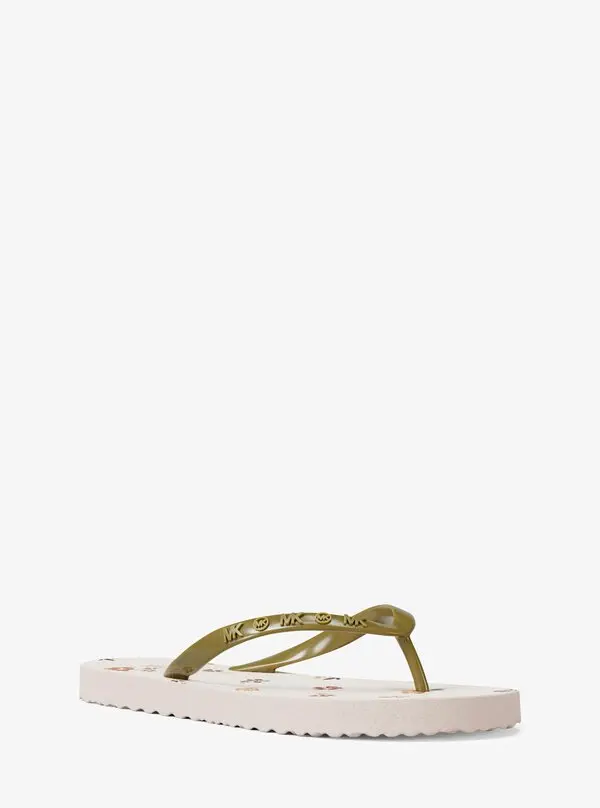 Michael Kors Floral Printed Flip Flop