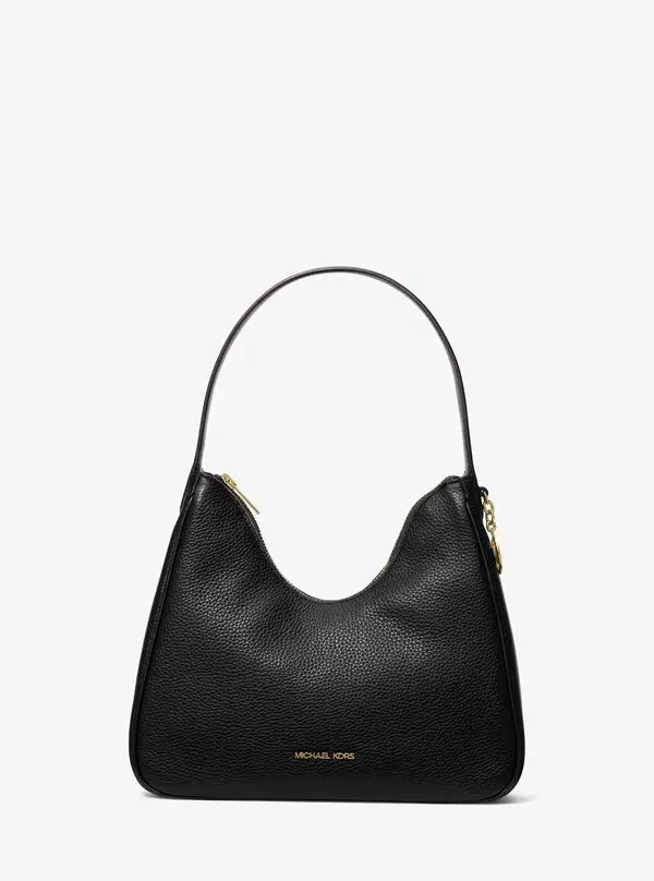 Michael Kors Nayla Small Pebbled Leather Hobo Shoulder Bag