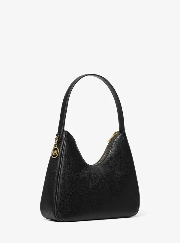 Michael Kors Nayla Small Pebbled Leather Hobo Shoulder Bag