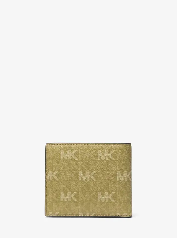 Michael Kors Cooper Printed Signature Logo Billfold Wallet