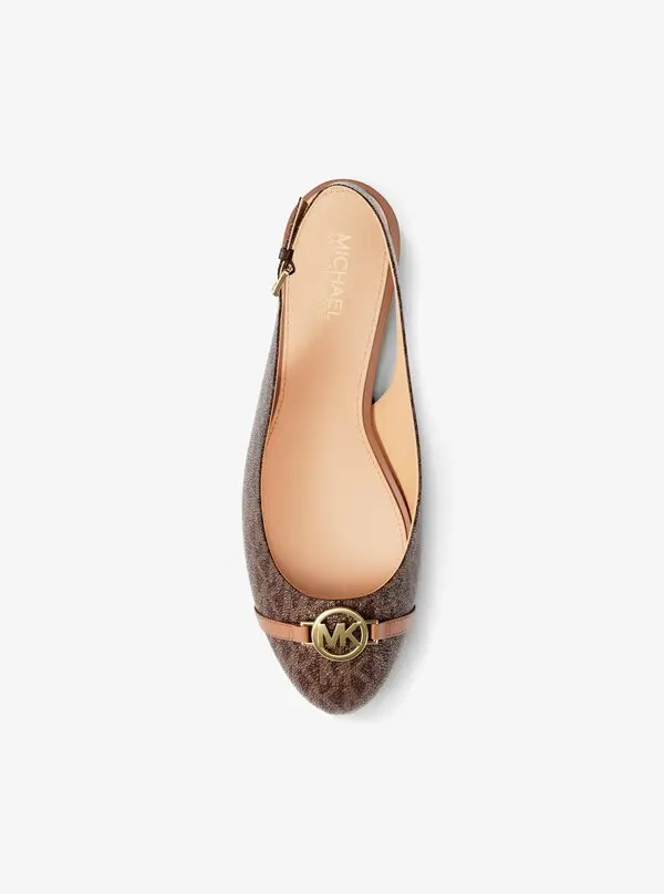 Michael Kors Dori Signature Logo Slingback Flat