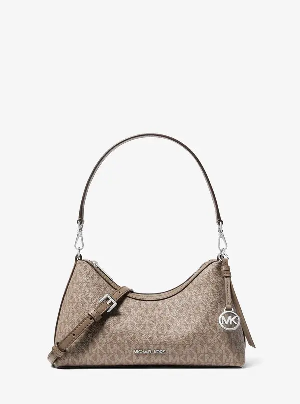 Michael Kors Sammy Small Signature Logo Convertible Crossbody Bag - Grey