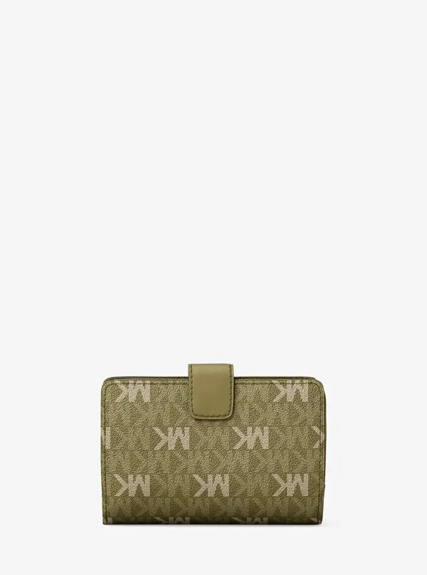 Michael Kors Jet Set Travel Medium Signature Logo Billfold Wallet