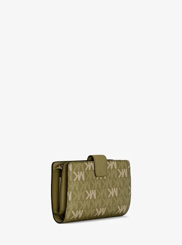 Michael Kors Jet Set Travel Medium Signature Logo Billfold Wallet