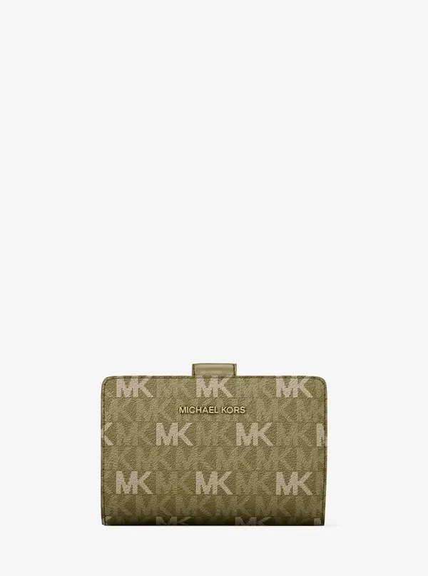Michael Kors Jet Set Travel Medium Signature Logo Billfold Wallet
