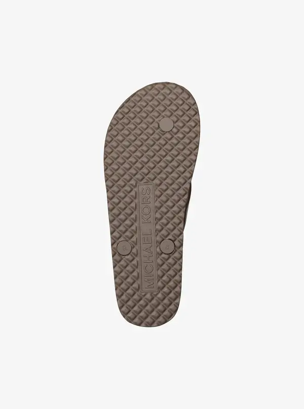 Michael Kors Plaid Print Flip Flop