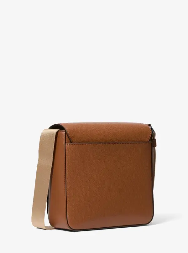 Michael Kors Cooper Pebbled Leather Crossbody Bag - Brown