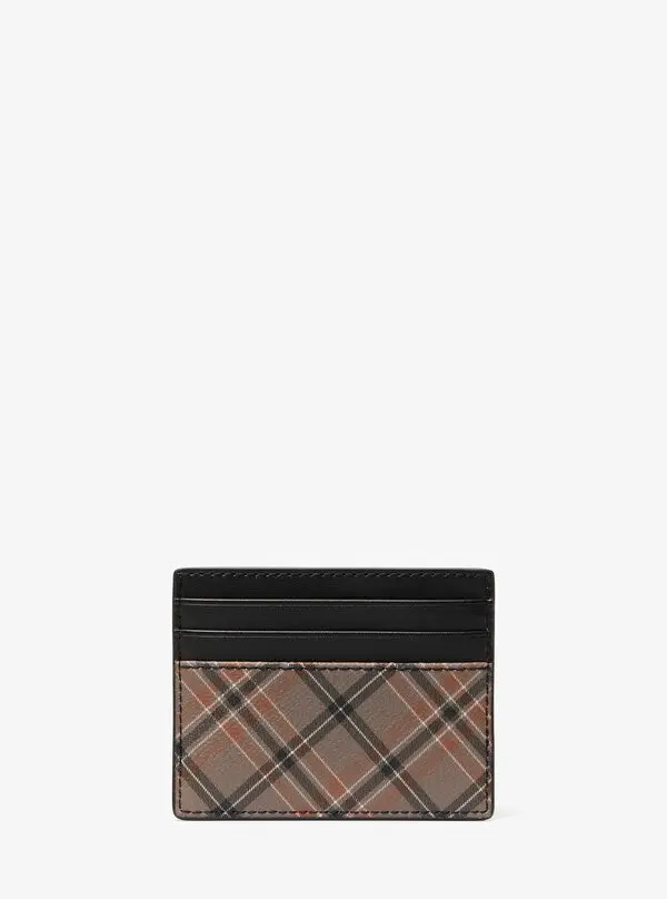 Michael Kors Cooper Plaid Card Case