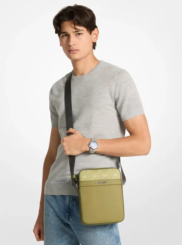 Michael Kors Cooper Signature Logo Flight Bag