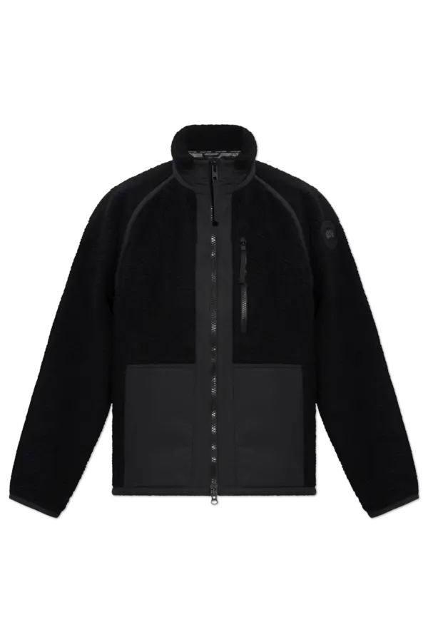 Canada Goose Fleece Jacket With Stand-up Collar - Black