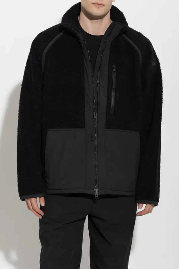 Canada Goose Fleece Jacket With Stand-up Collar