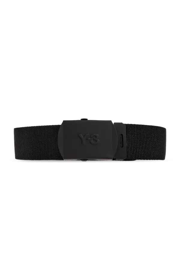 Y3 Wide Buckle Belt - Black