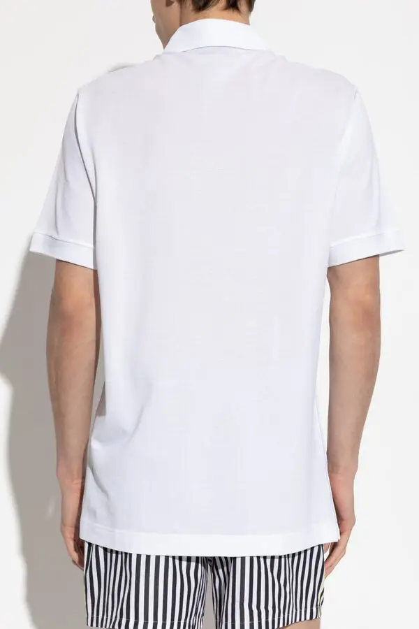 Dolce & Gabbana Polo Shirt With Logo Applique