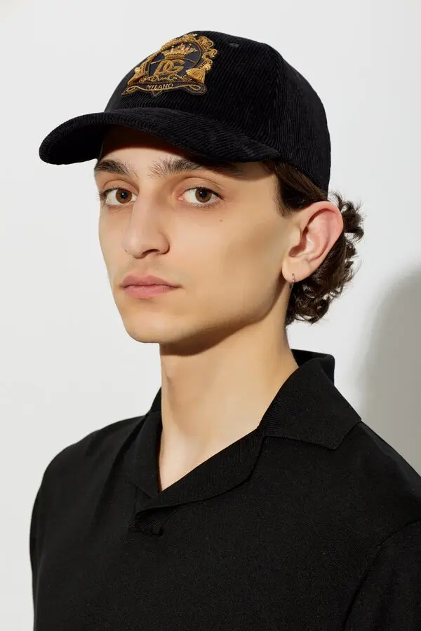 Dolce & Gabbana Corduroy Baseball Cap
