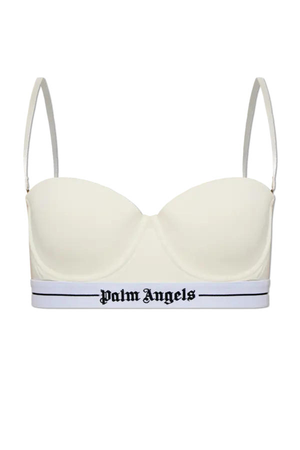 Palm Angels Bra With Detachable Straps - Cream