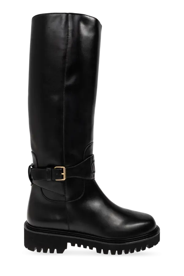Valentino Garavani Leather Boots - Black