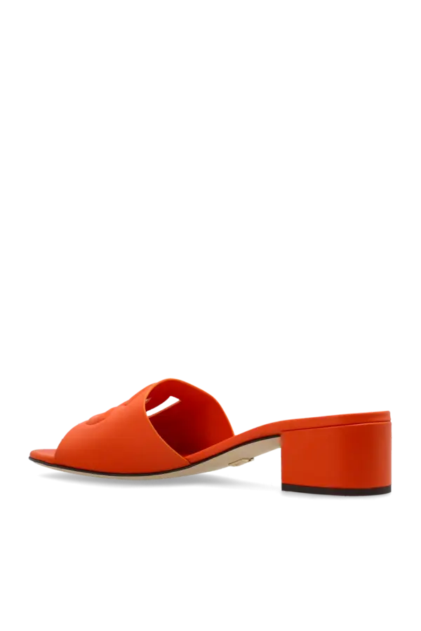 Dolce & Gabbana Leather Heeled Mules