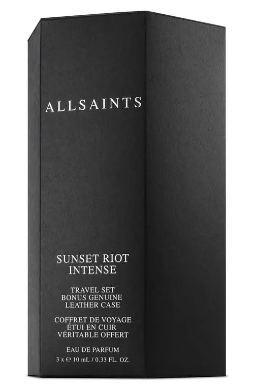 ALLSAINTS Sunset Riot Intense Eau De Parfum 3-piece Travel Set