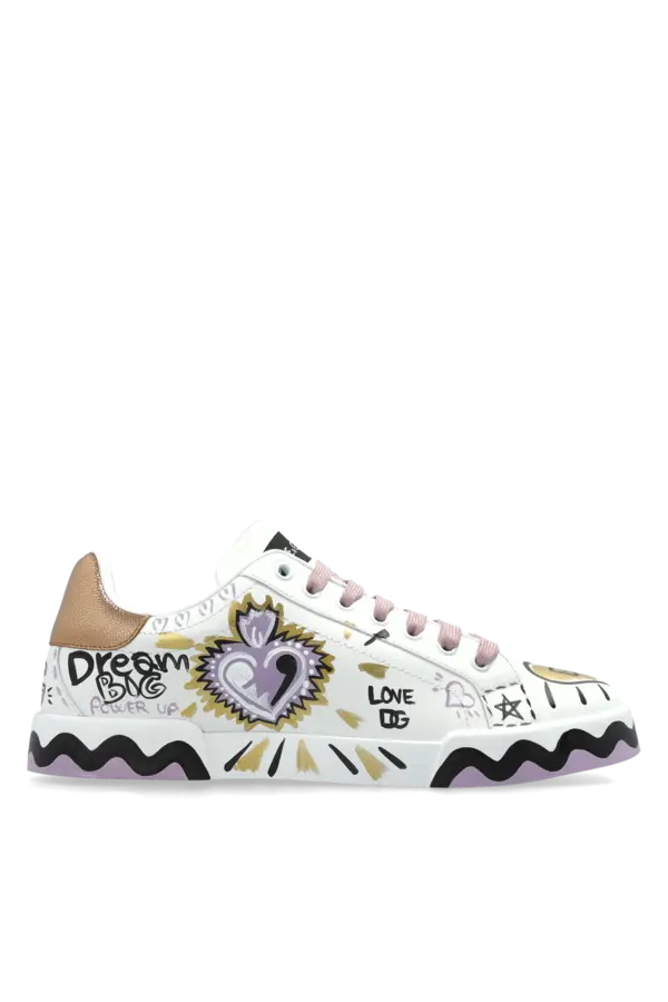 Dolce & Gabbana Portofino" Sports Shoes - White