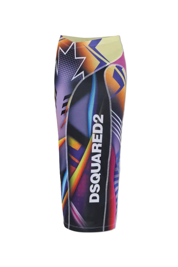 Dsquared2 Skirt With Logo - Multicolour