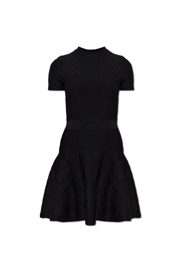 Balmain Flared Dress - Black