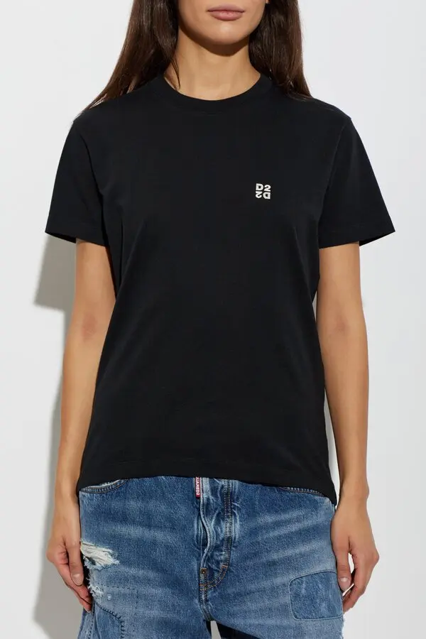 Dsquared2 T-shirt With Logo Appliqu