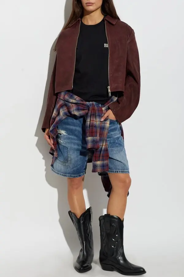 Dsquared2 Denim Shorts With A Vintage Effect