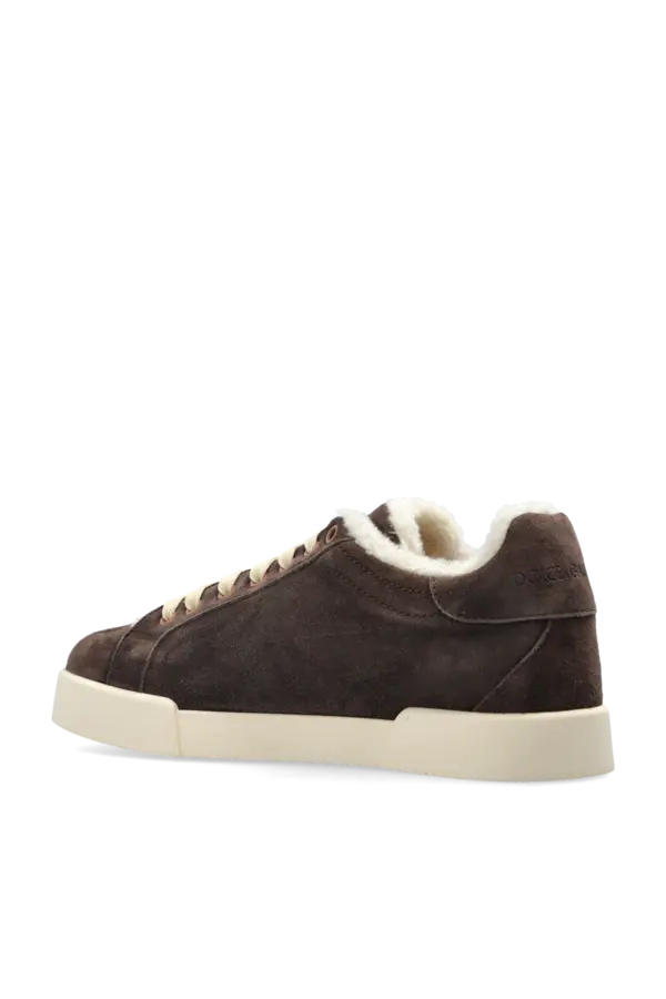 Dolce & Gabbana Portofino Suede Low Top Sneakers