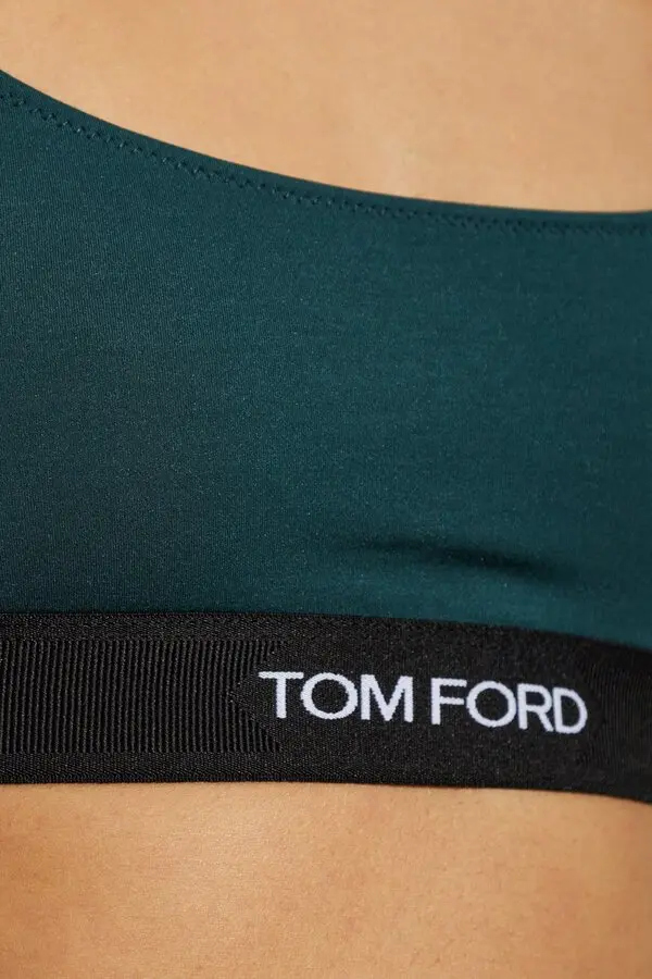 TOM FORD Bra With Logo - Green