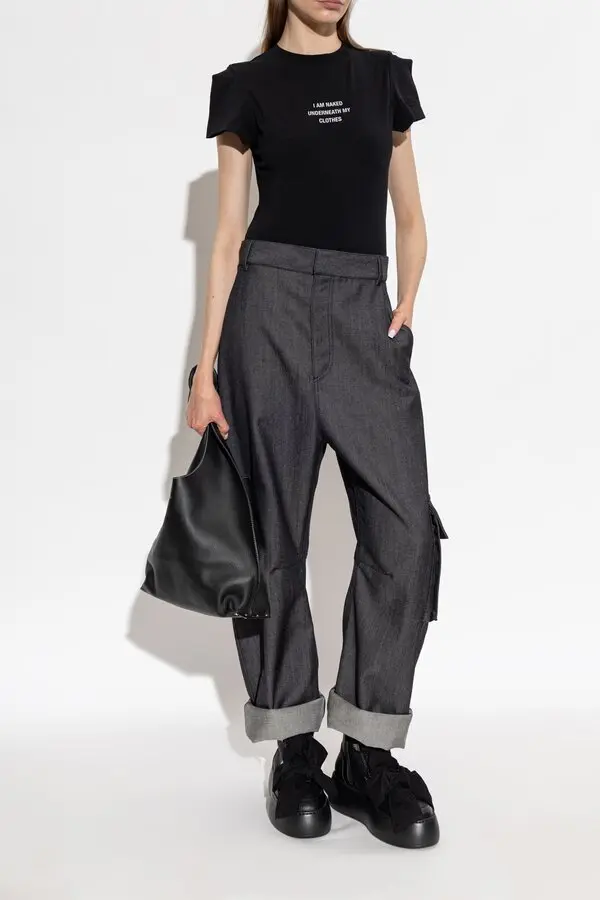 Agl Leather Platform Shoes "vibe Ribbon