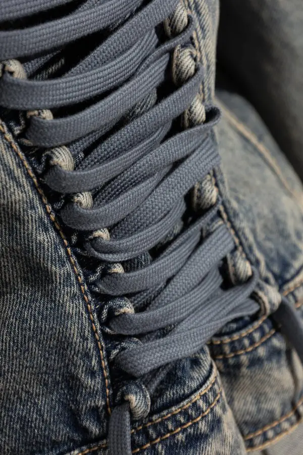 Alexander McQueen Denim Jacket With A 'vintage' Effect