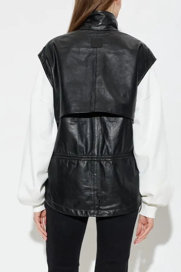 ALLSAINTS Leather Vest ‘flor