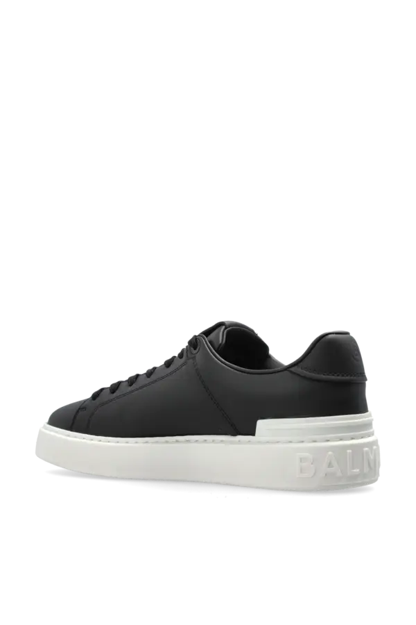 Balmain B-court Leather Sneakers - Black