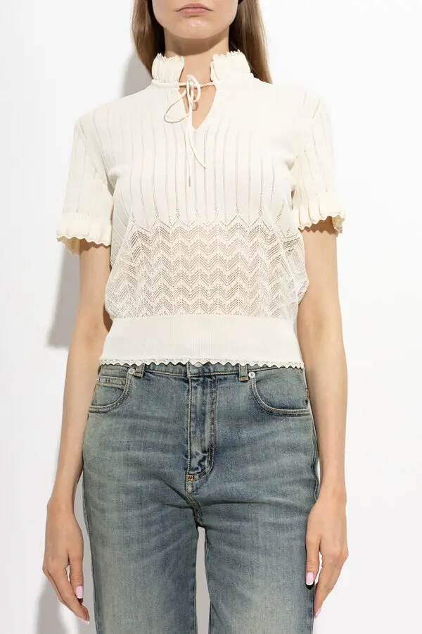 Alexander McQueen Top With A Turtleneck