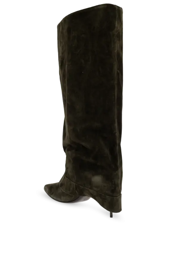 Balmain Suede Heeled Boots